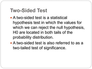 Test of hypothesis | PPTX