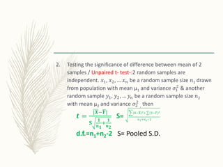 Test of hypothesis test of significance | PPT