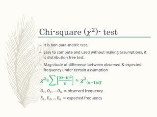 Test of hypothesis test of significance | PPTX