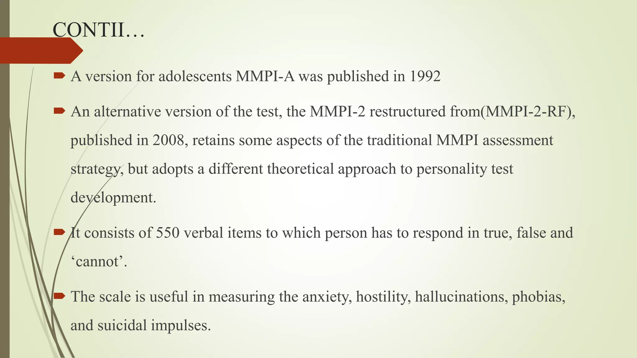 Test of intrest and personality | PPTX