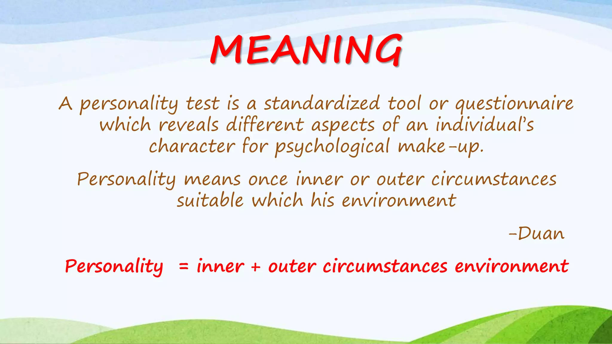Test of personality.pptx