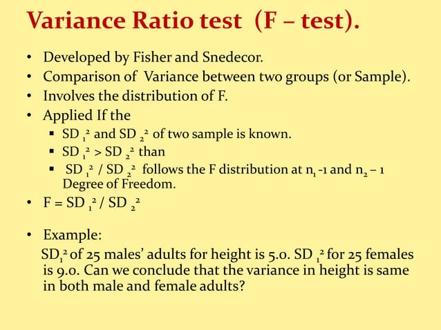 Test of significance in Statistics | PPTX
