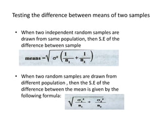 Test of significance of large samples | PPTX