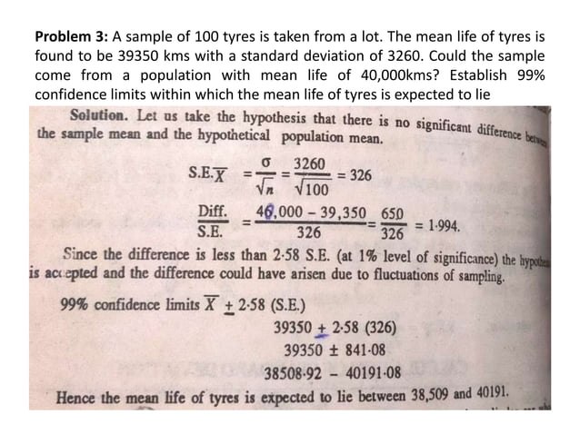 Test of significance of large samples | PPTX