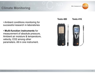 Testo Measurement Instruments for Mechanical Dept of Engineering ...