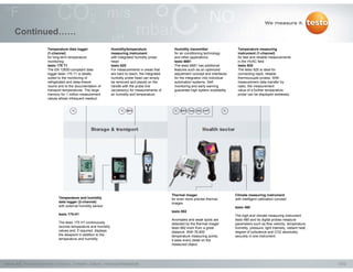 Testo Measurement Solutions for Pharma Industry Applications | PDF