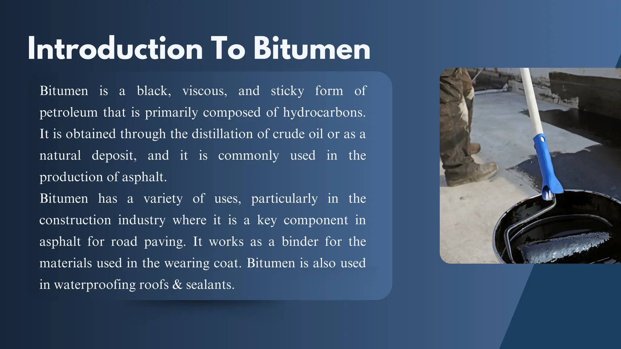 Presentation On Bitumen Tests. Bitumen: A Critical Component in Road ...