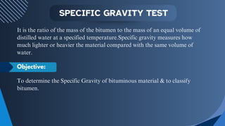 Presentation On Bitumen Tests. Bitumen: A Critical Component in Road ...