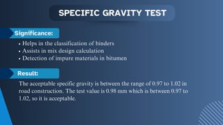 Presentation On Bitumen Tests. Bitumen: A Critical Component in Road ...