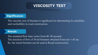 Presentation On Bitumen Tests. Bitumen: A Critical Component in Road ...