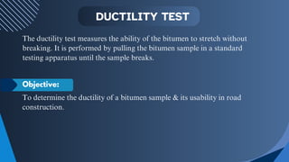 Presentation On Bitumen Tests. Bitumen: A Critical Component in Road ...