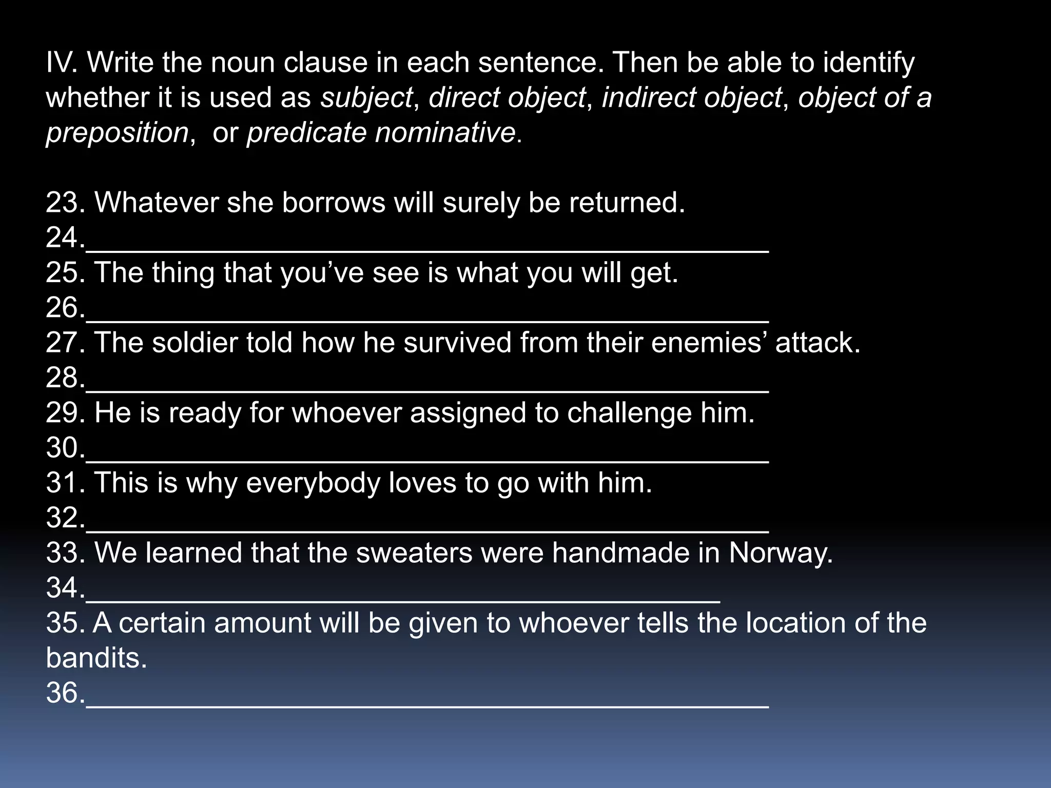 Test on clauses | PPTX