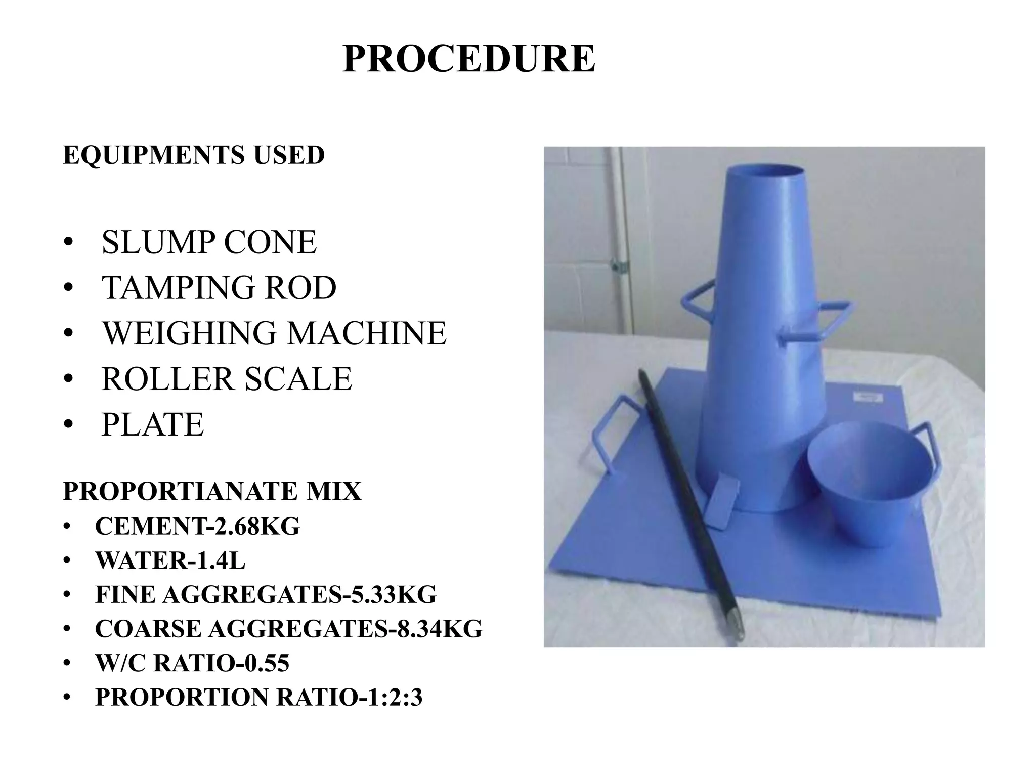 Test on fresh concrete and harden concrete | PPTX