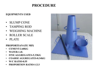 Test on fresh concrete and harden concrete | PPTX