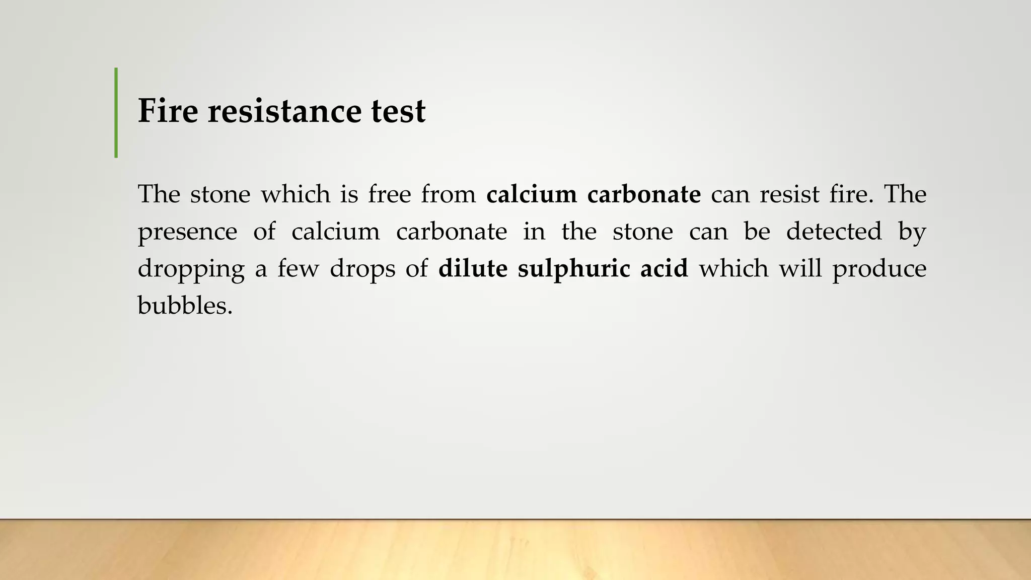 Test on stones | PPTX