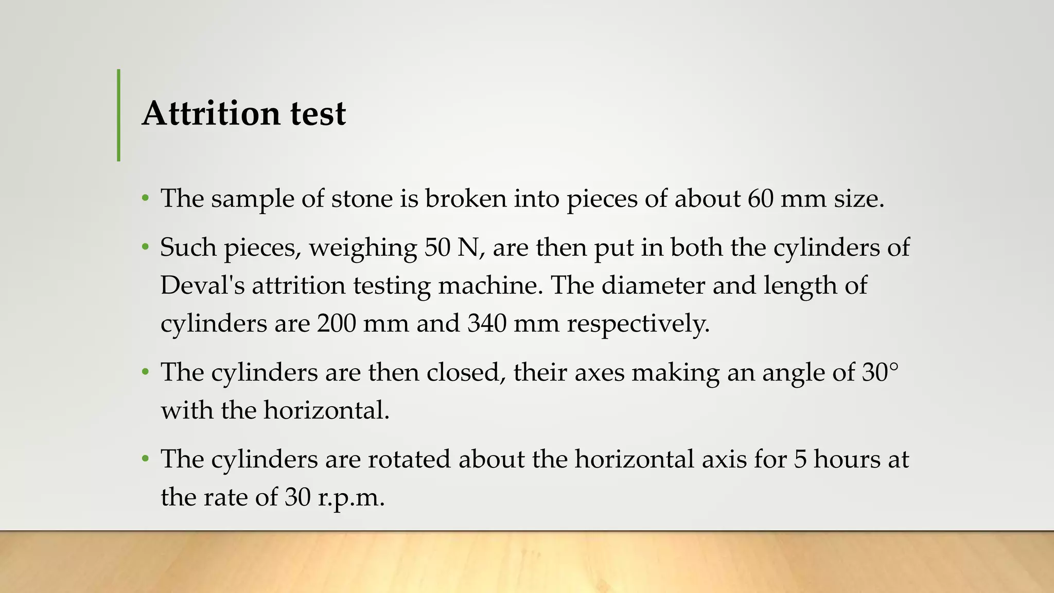 Test on stones | PPTX