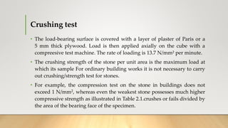 Test on stones | PPTX