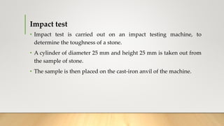 Test on stones | PPTX