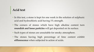 Test on stones | PPTX