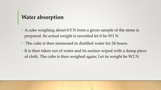 Test on stones | PPTX