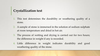 Test on stones | PPTX