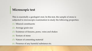 Test on stones | PPTX