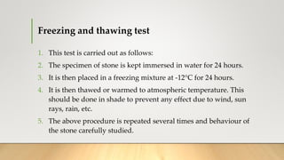 Test on stones | PPTX