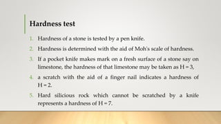 Test on stones | PPTX