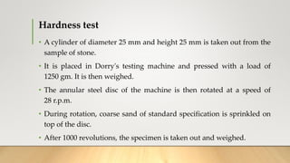 Test on stones | PPTX