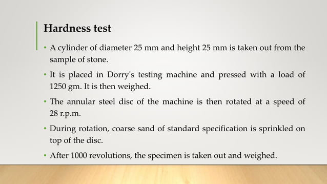 Test on stones | PPTX | Chemistry | Science