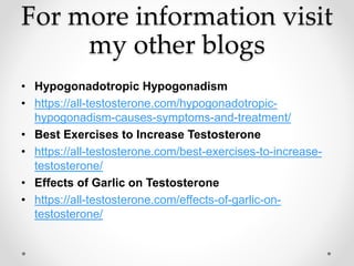 Testosterone and aggressive behavior | PPTX