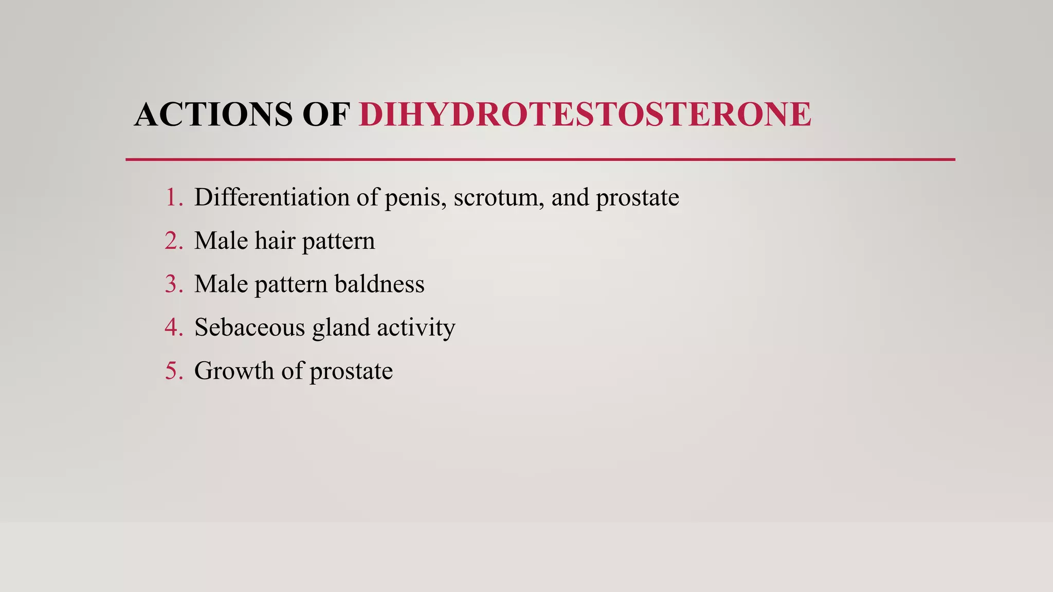 Testosterone and other male sex hormones | PPTX