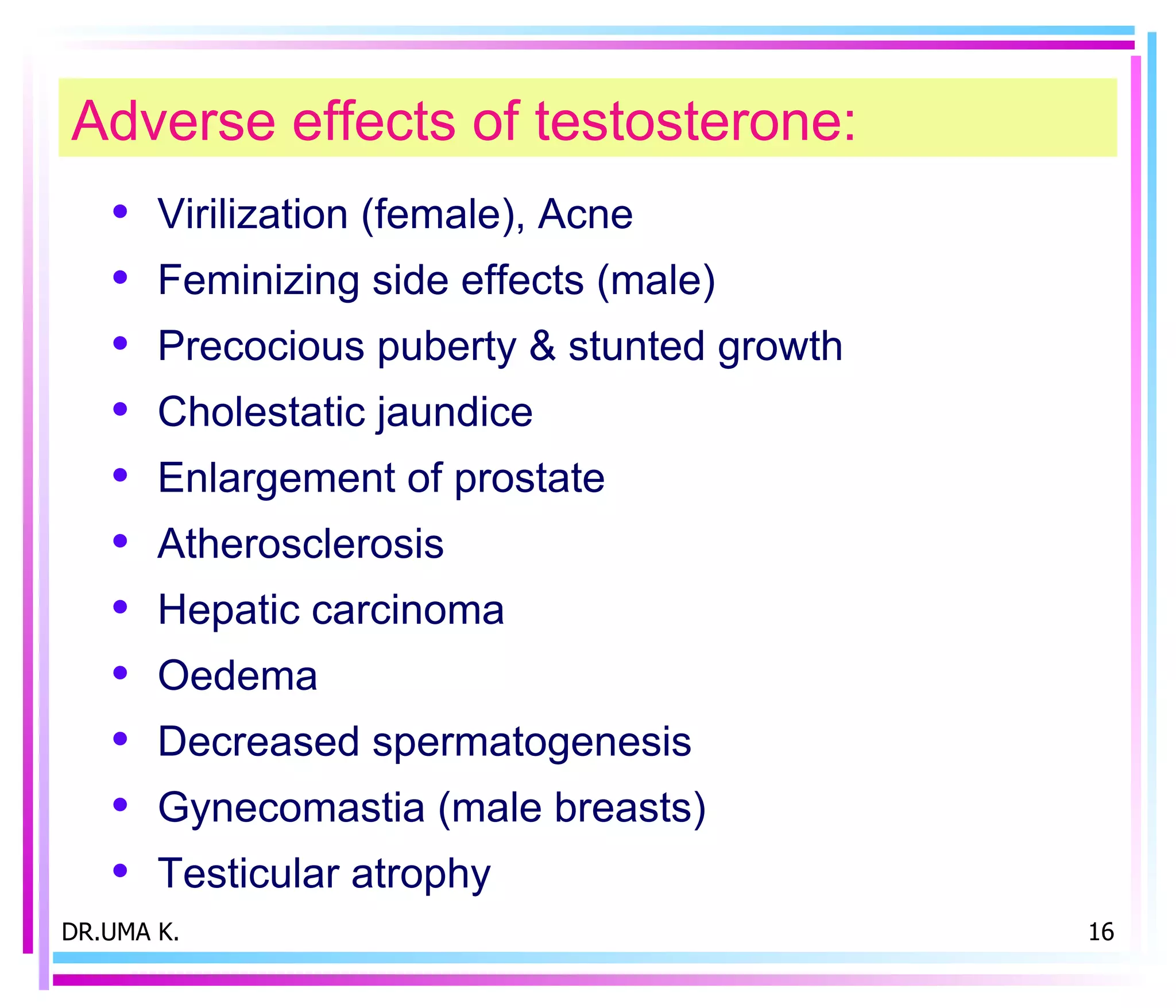 Testosterone & Antitestoterones(7) | PPT