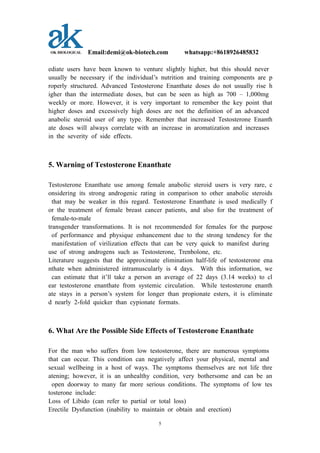 Testosterone enanthate raw powder (1) | PDF