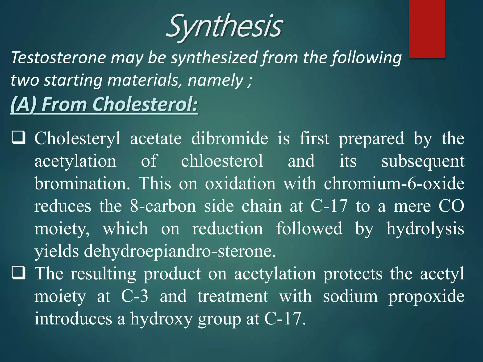 Testosterone hormone - Medicinal Chemistry | PPTX