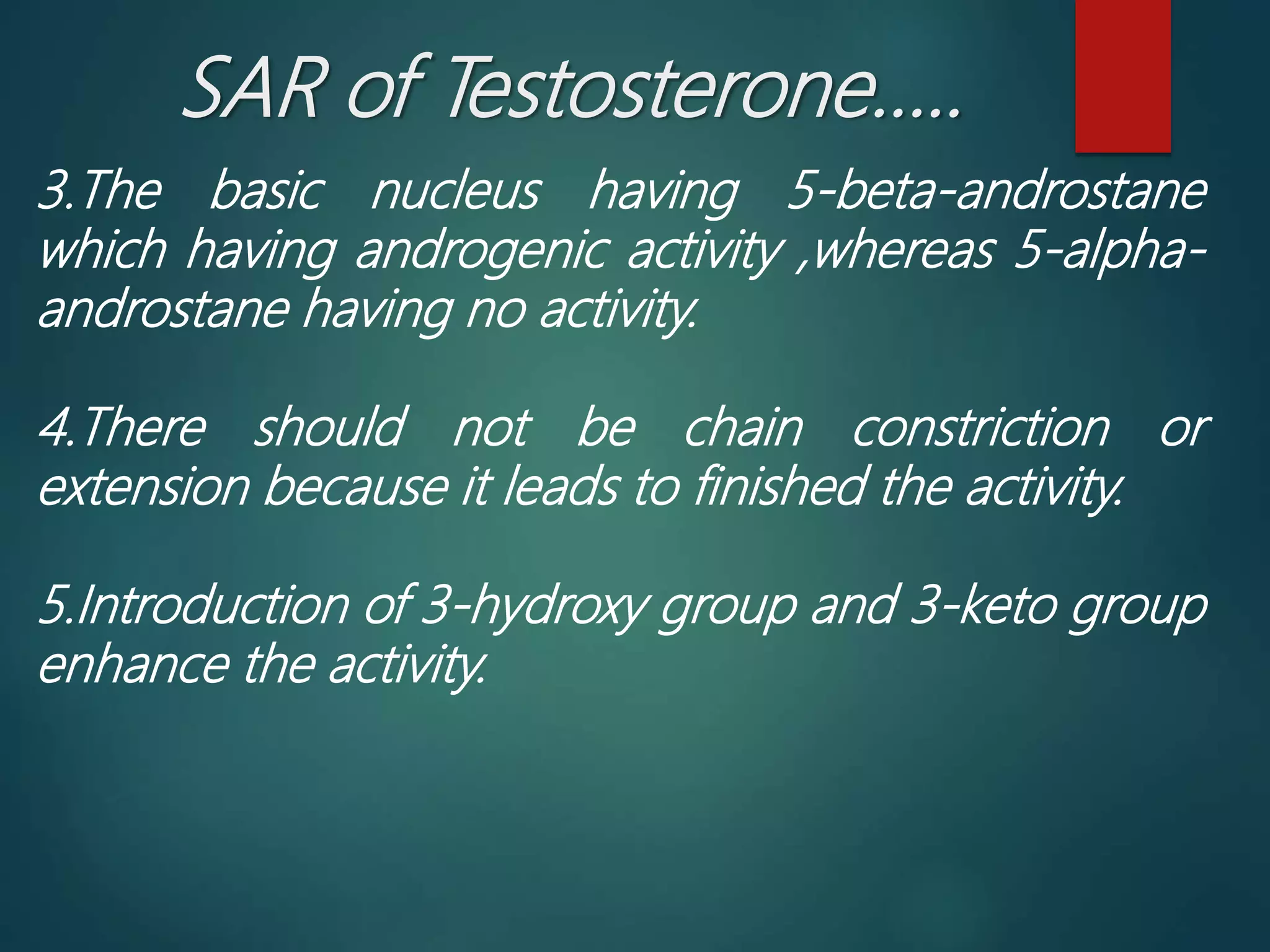 Testosterone hormone - Medicinal Chemistry | PPTX