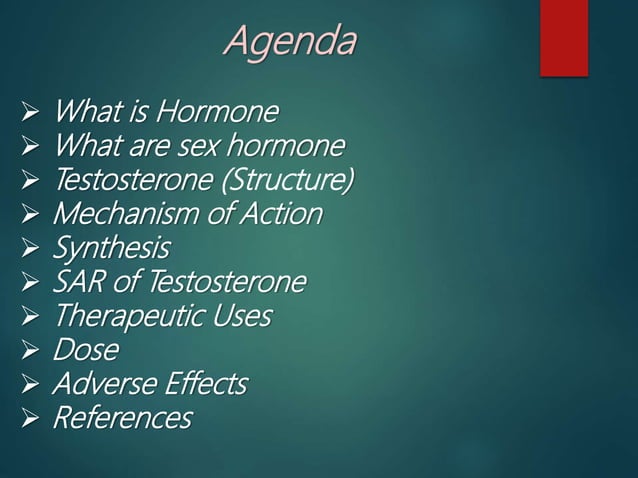 Testosterone hormone - Medicinal Chemistry | PPTX