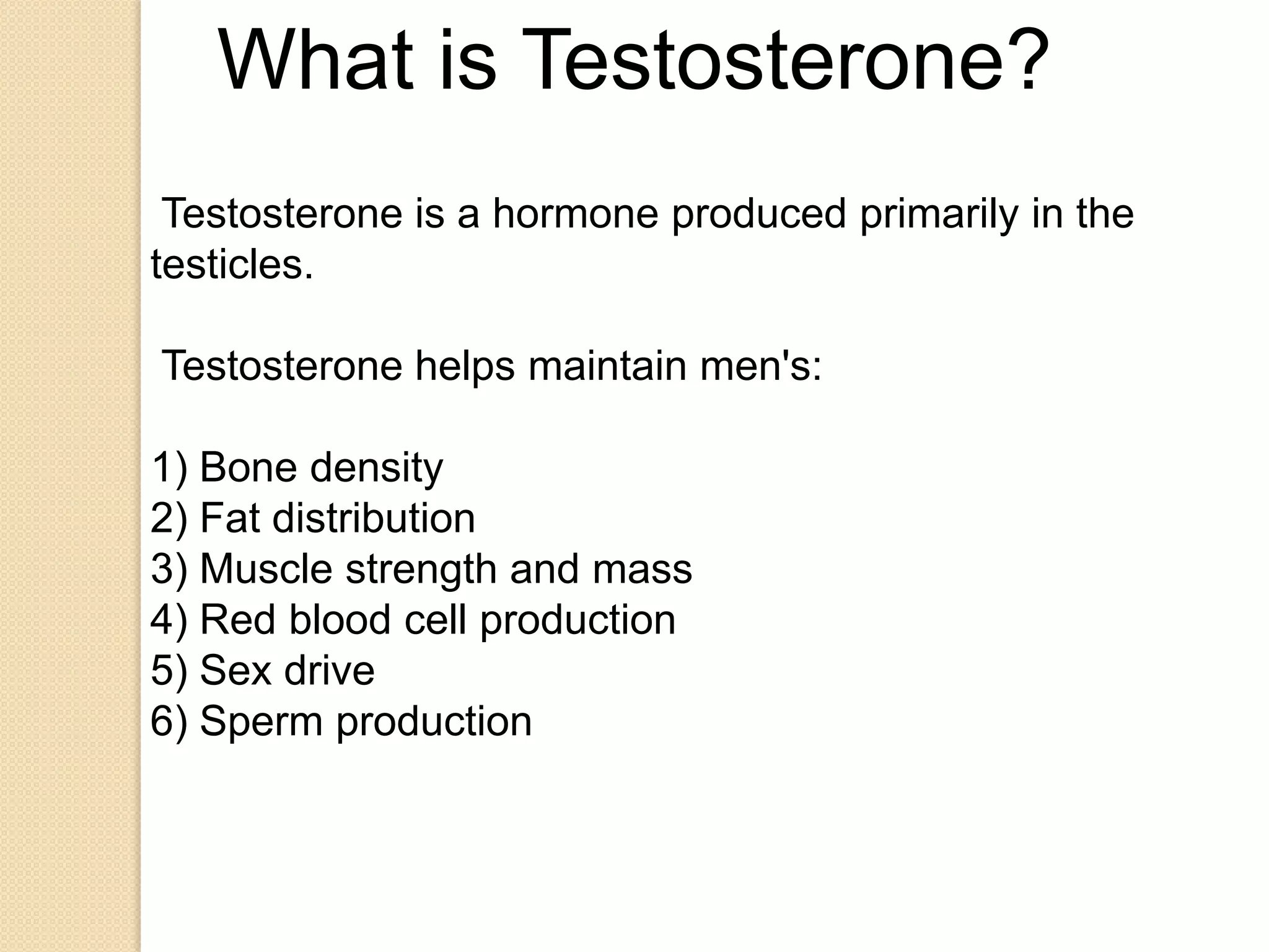 Testosterone replacement therapy | PPTX