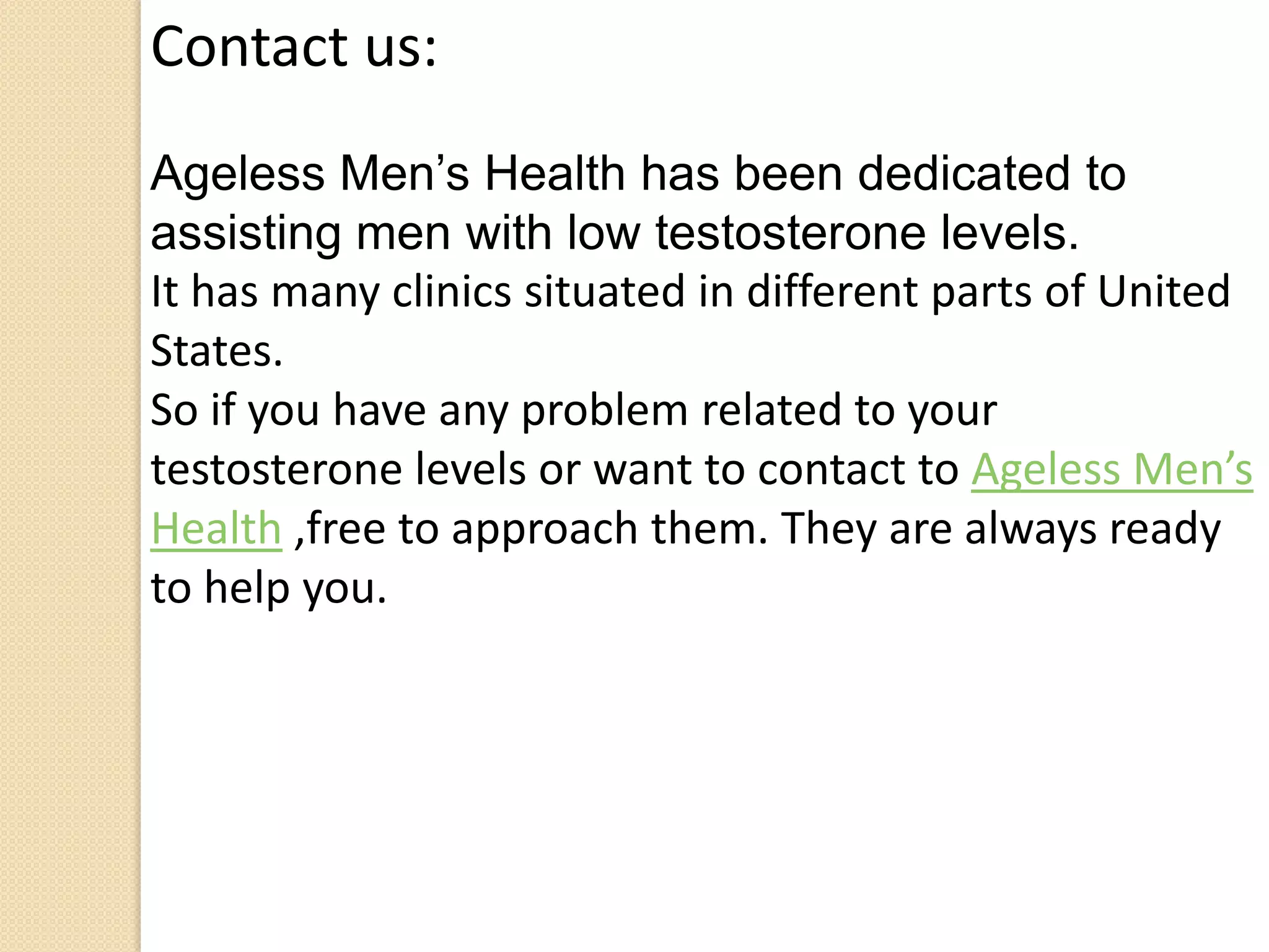 Testosterone replacement therapy | PPTX