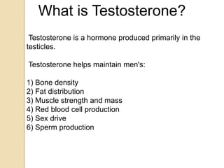 Testosterone replacement therapy | PPTX