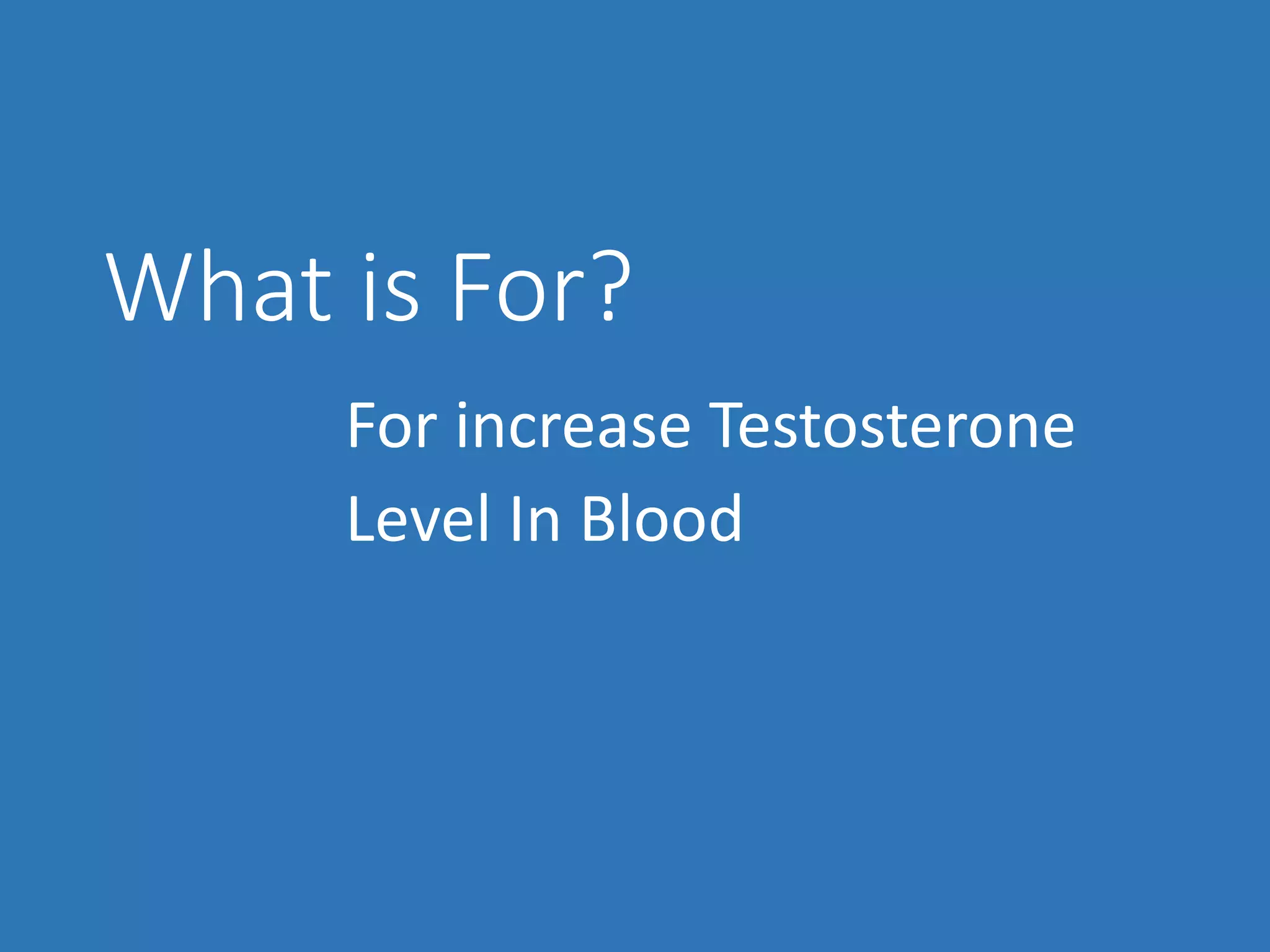 Testosterone replacement Therapy and side effects | PDF