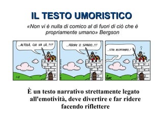 Il testo umoristico | PPT