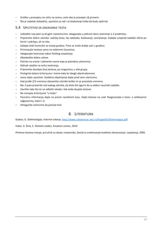 Testovi znanja - podsetnik za nastavnike | PDF