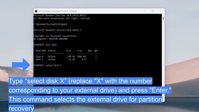 How to Recover Lost Partition on External Hard Drive diskpart | PPTX
