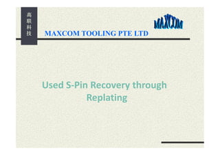 Test pin replating evaluation report | PPT