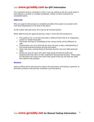 Test plan | DOC