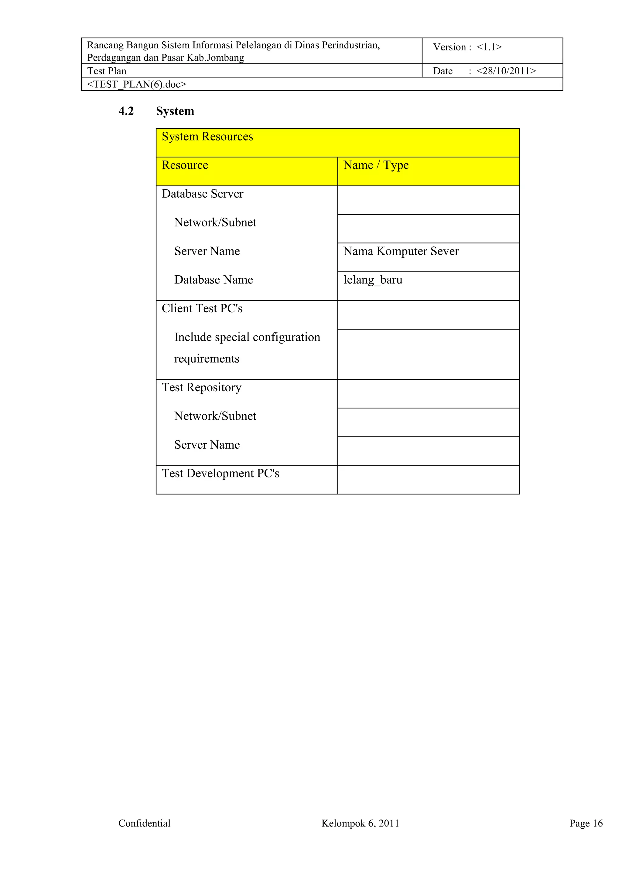 Test plan ver2 | PDF