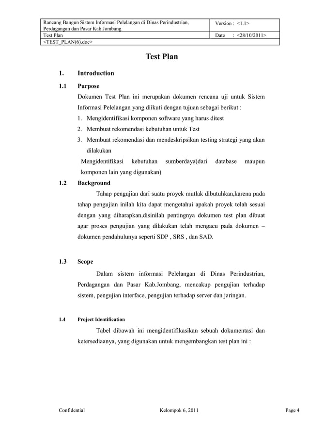 Test plan ver2 | PDF