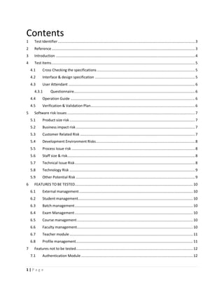 TestPlan for IIT website | PDF | Computer Software and Applications ...