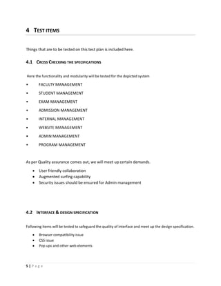 TestPlan for IIT website | PDF | Computer Software and Applications ...